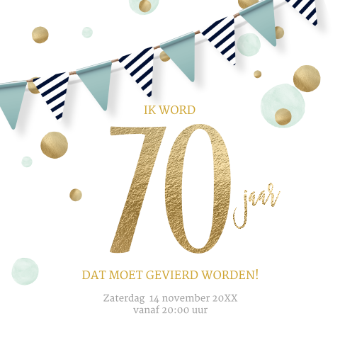 Mooie uitnodiging 70 jaar typografie