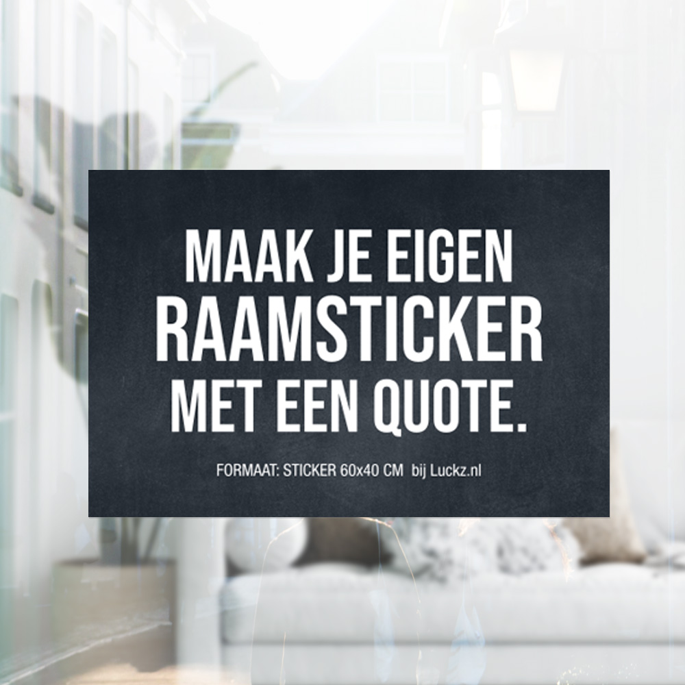 Raamstickers | Wanddecoratie Luckz