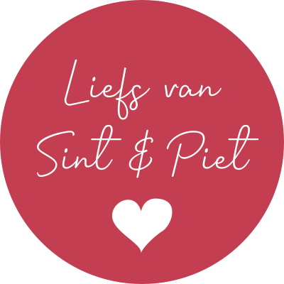 Sinterklaas cadeau stickers Liefs van Sint en Piet