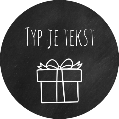 Sluitzegel sticker kado met eigen tekst zelf maken