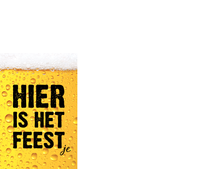 Raambord bier Hier is het feestje zelf maken